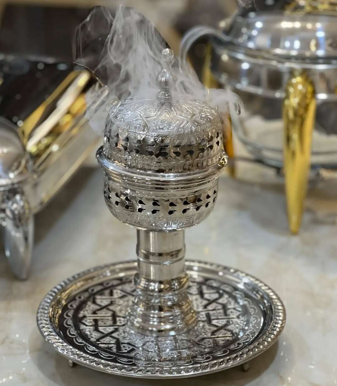 MBIKHRA Encensoir artisanal de Fès en cuivre - coucouMarket Maroc