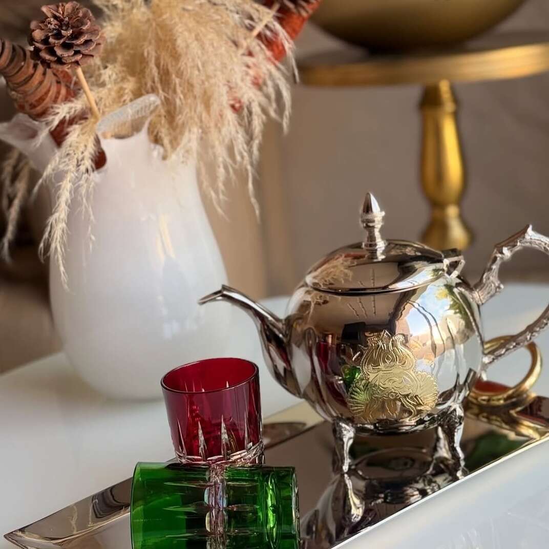 Théière moderne de Fès - Argenté - coucouMarket Maroc